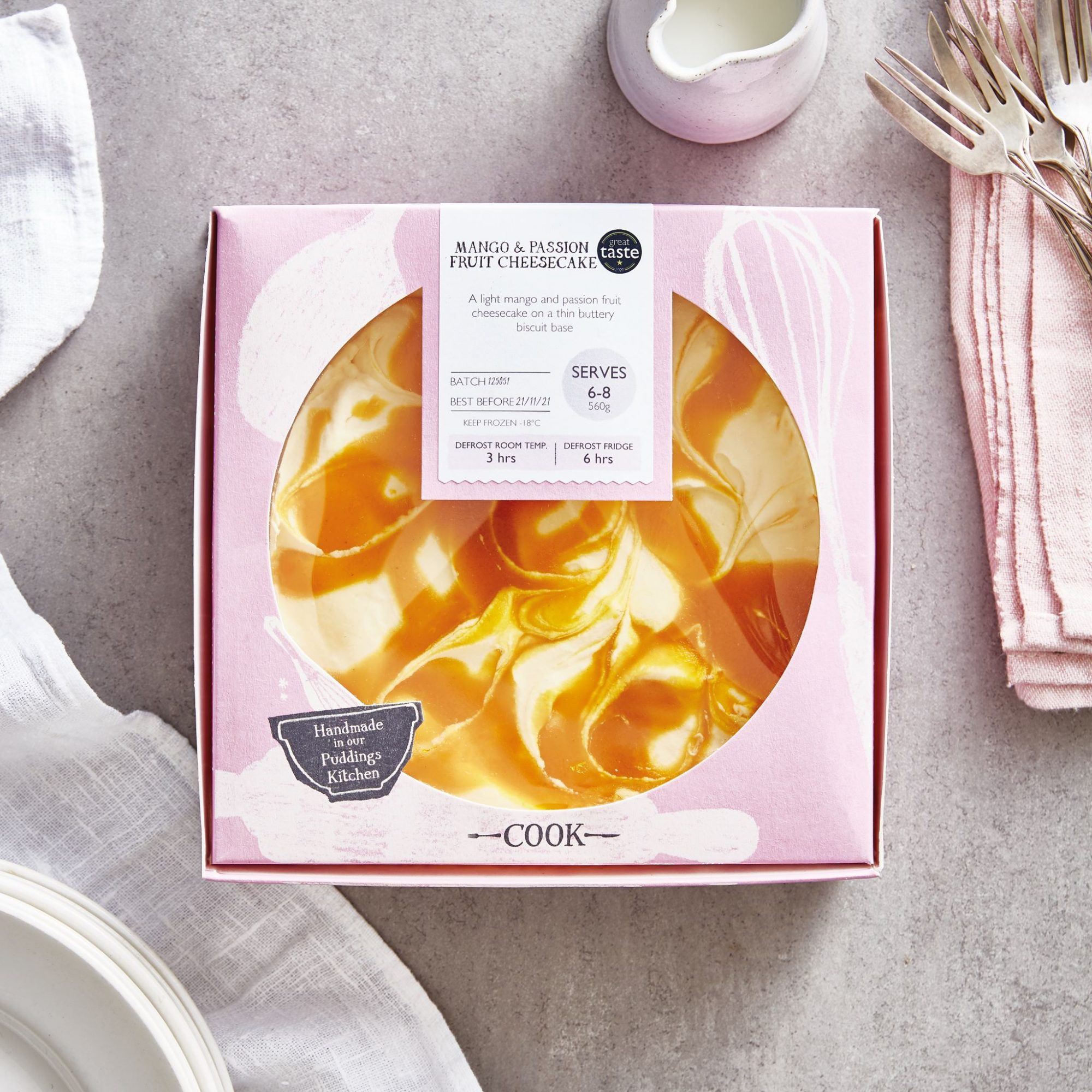 Cook Frozen Mango & Passion Fruit Cheesecake - Desserts - Mole Avon