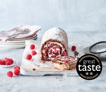 Cook Frozen Chocolate & Raspberry Roulade - Desserts