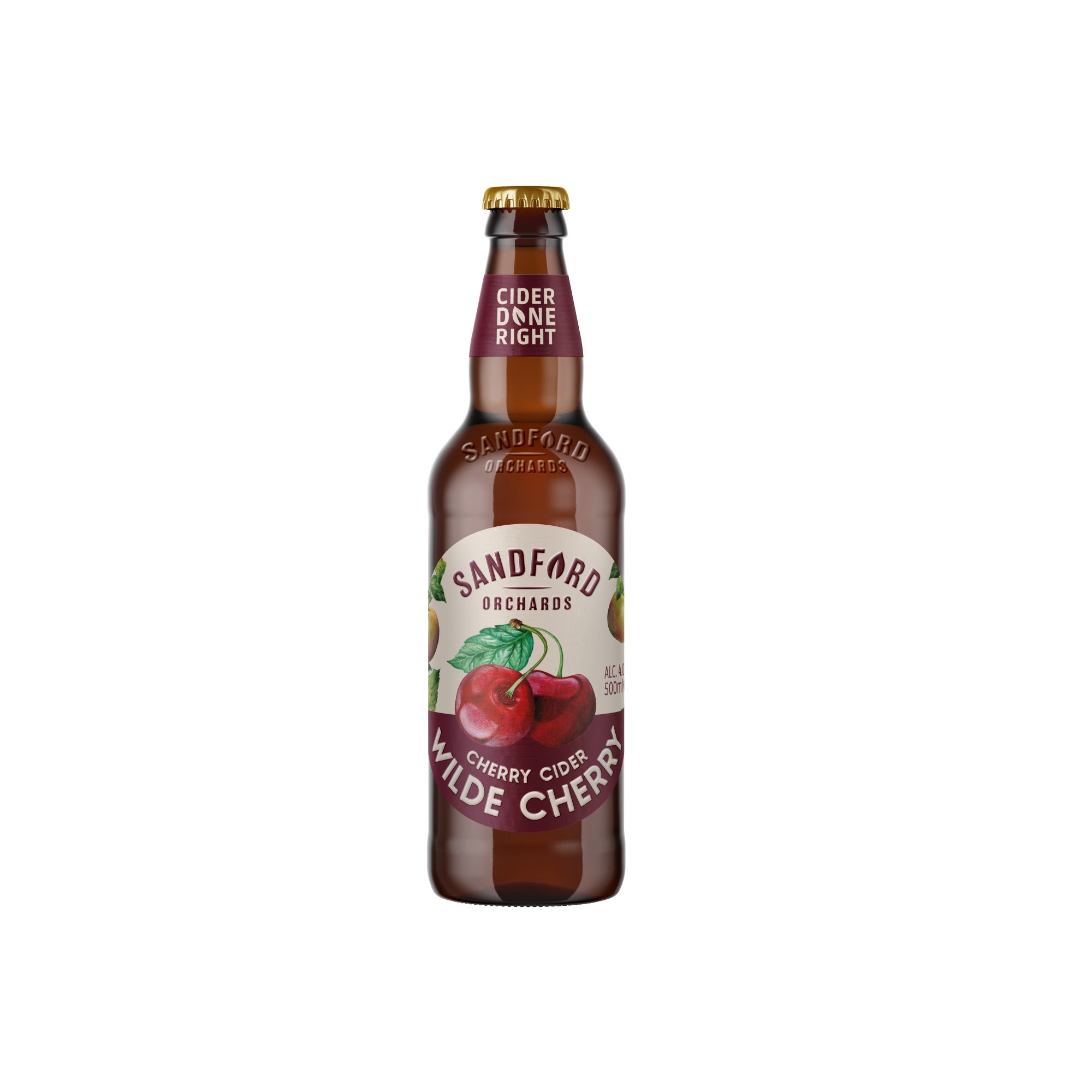 Sandford Orchards Wilde Cherry Cider 500ml 4% - Cider