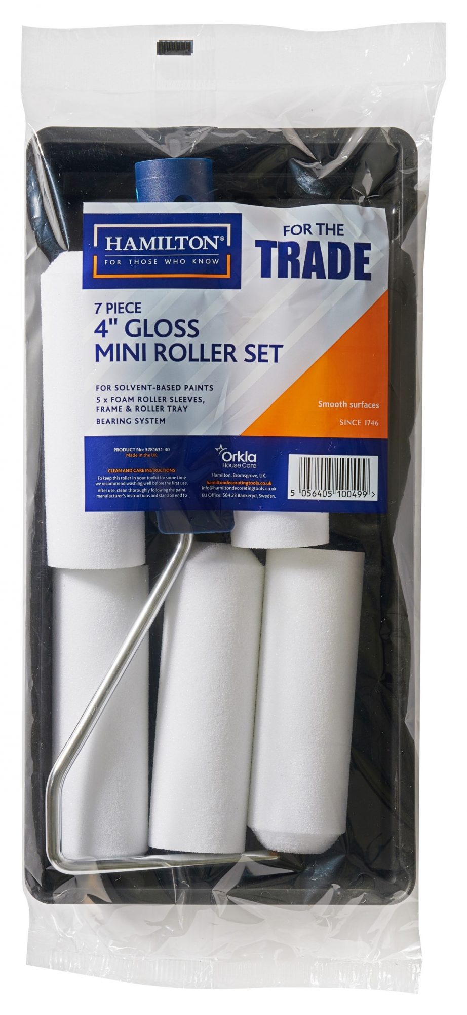 Hamilton For The Trade Gloss Roller Set 4" - Rollers & Caulking Guns