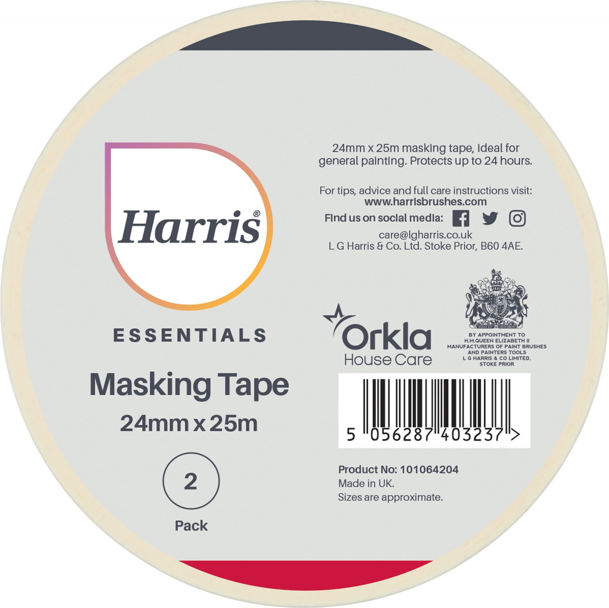 Harris Essentials Masking Tape 2 Pack - Tapes - Mole Avon