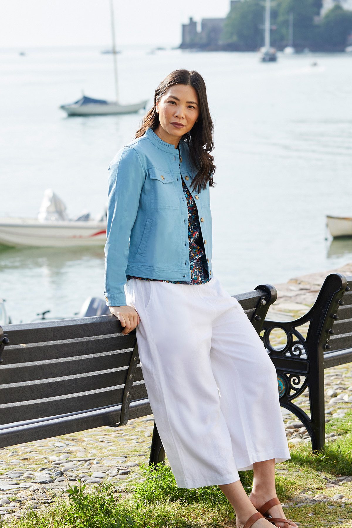 Lily & Me Clovelly Jacket Duck Egg Twill Size 10 - Jackets, Coats ...