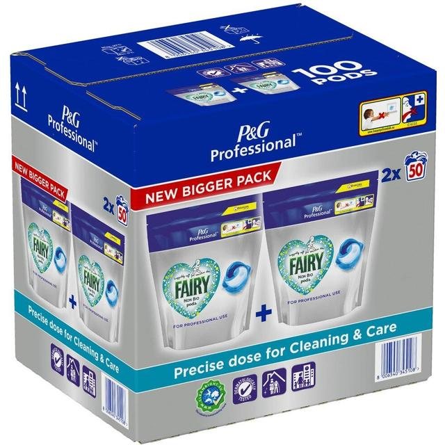 Fairy Non Bio Liquipods 2 x 50 Pack - Laundry Liquids & Powders