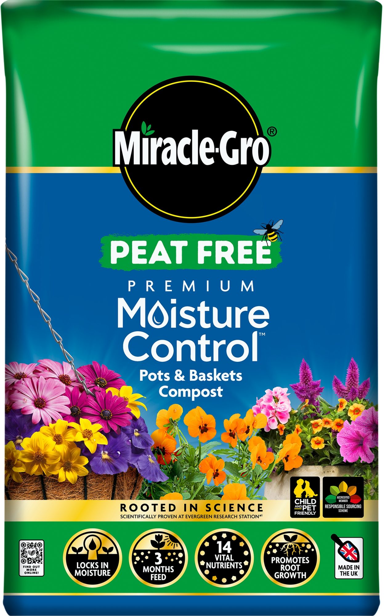 MIRACLE Miracle Gro Moisture Control Compost 40L - Buy Compost Online