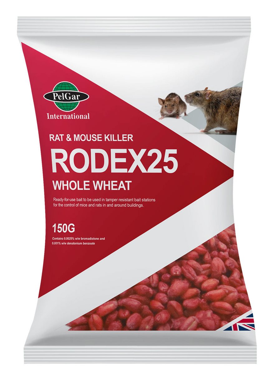 Bromadiolone Rodex Whole Wheat Bait 150g - Rodent Baits
