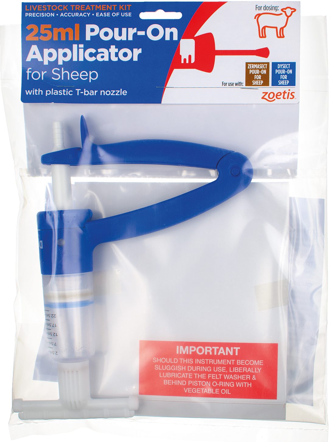 Zoetis Sheep Pour On Gun 25ml - Pour On Guns