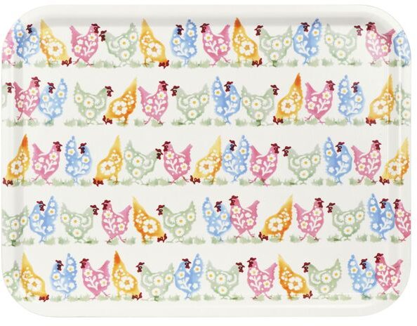 Emma Bridgewater Polka Chickens Large Tray - Accessories