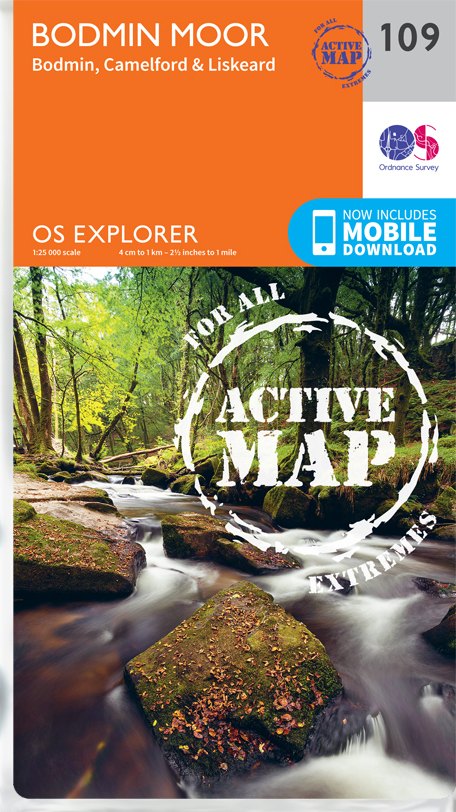 OS Explorer 109 Bodmin Moor Active - Maps