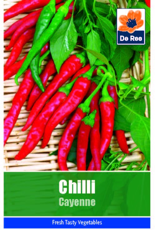 De Ree Chilli Cayenne Seeds - Peppers & Chillies - Mole Avon