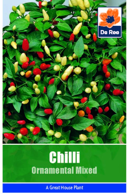 De Ree Chilli Ornamental Mixed Seeds - Peppers & Chillies