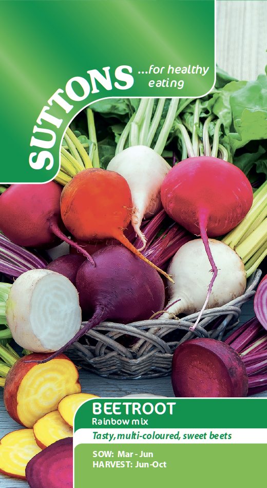 SUTTONS Beetroot Rainbow Mix Seeds - Root Vegetables - Mole Avon