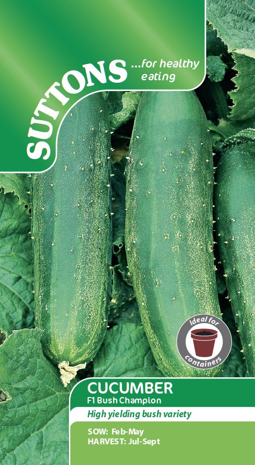 SUTTONS Suttons Cucumber Bush Champion Seeds - Salad