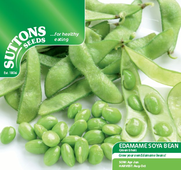 SUTTONS Edamame Soya Bean Green Shell Seeds - Beans & Peas