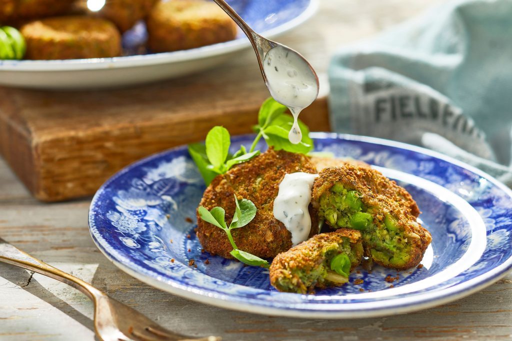 FIELDFAR Field Fare Frozen Pea & Mint Fritter - Vegetarian & Vegan