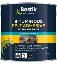 Bostik Feltfix Bituminous Roof Felt Adhesive 2.5L