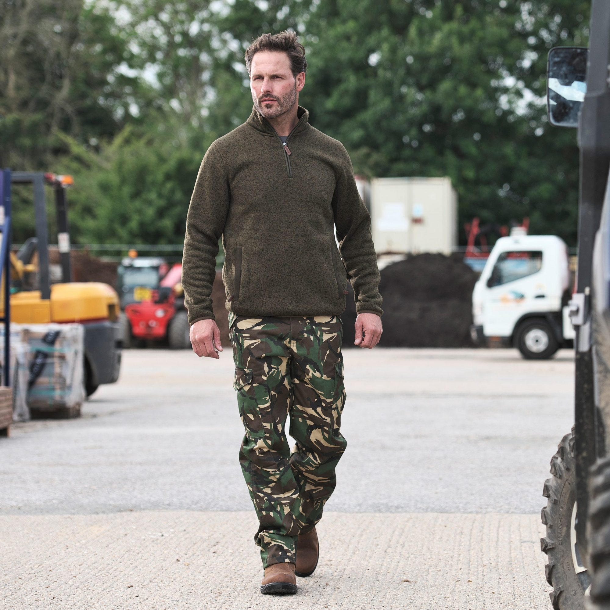 Fort Workwear Fort Camo Combat Trouser Woodland - Trousers - Mole Avon
