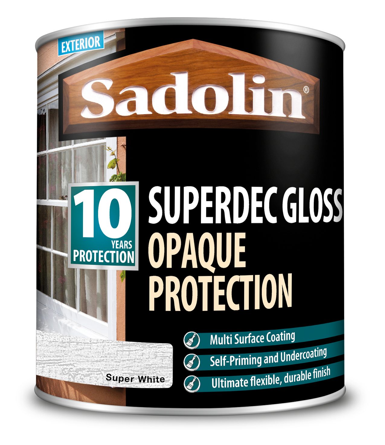 Sadolin Superdec Gloss White Opaque Wood Protection Paint