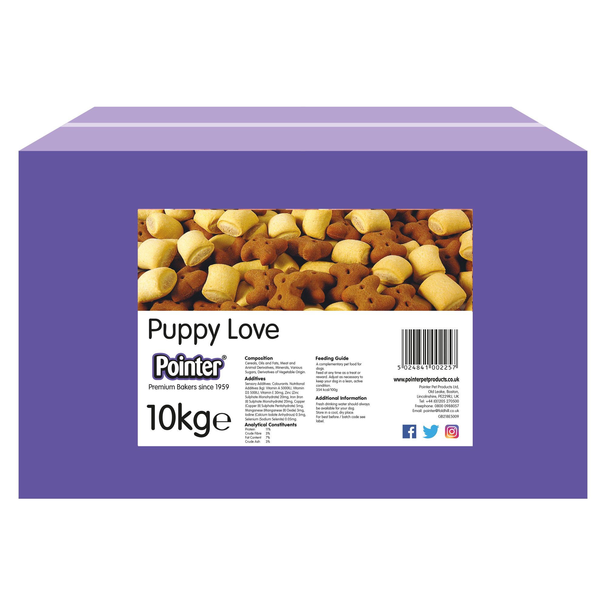 POINTER Pointer Puppy Love Biscuits 10kg - Biscuits
