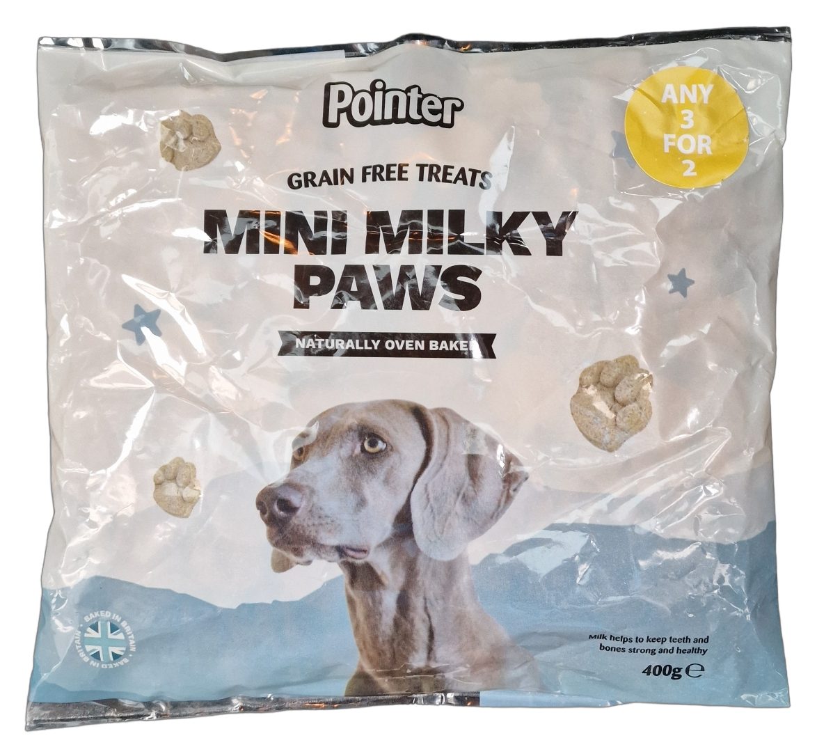 POINTER Pointer Grain Free Mini Milky Paws 400g - Biscuits