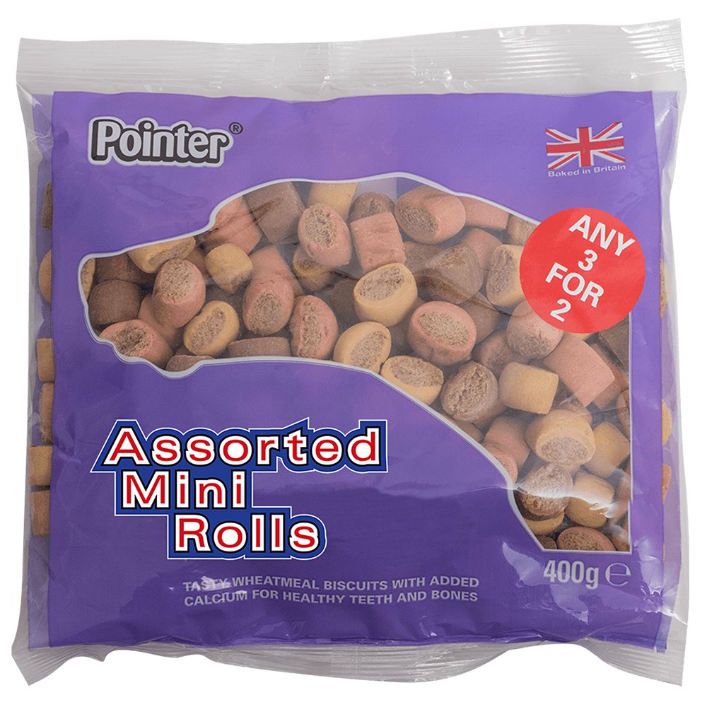 POINTER Pointer Assorted Mini Rolls 400g - Biscuits