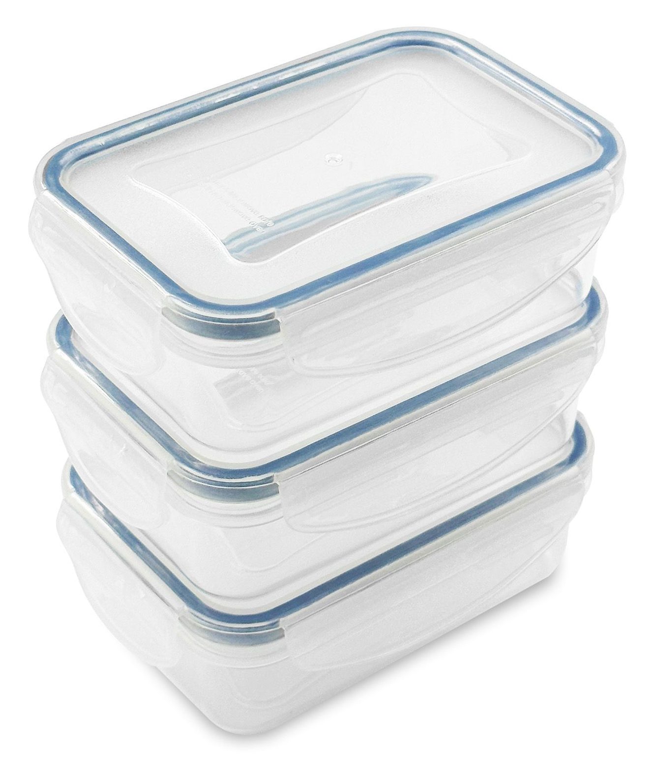 Addis Rectangular Food Box 240ml 3 Pack - Tupperware