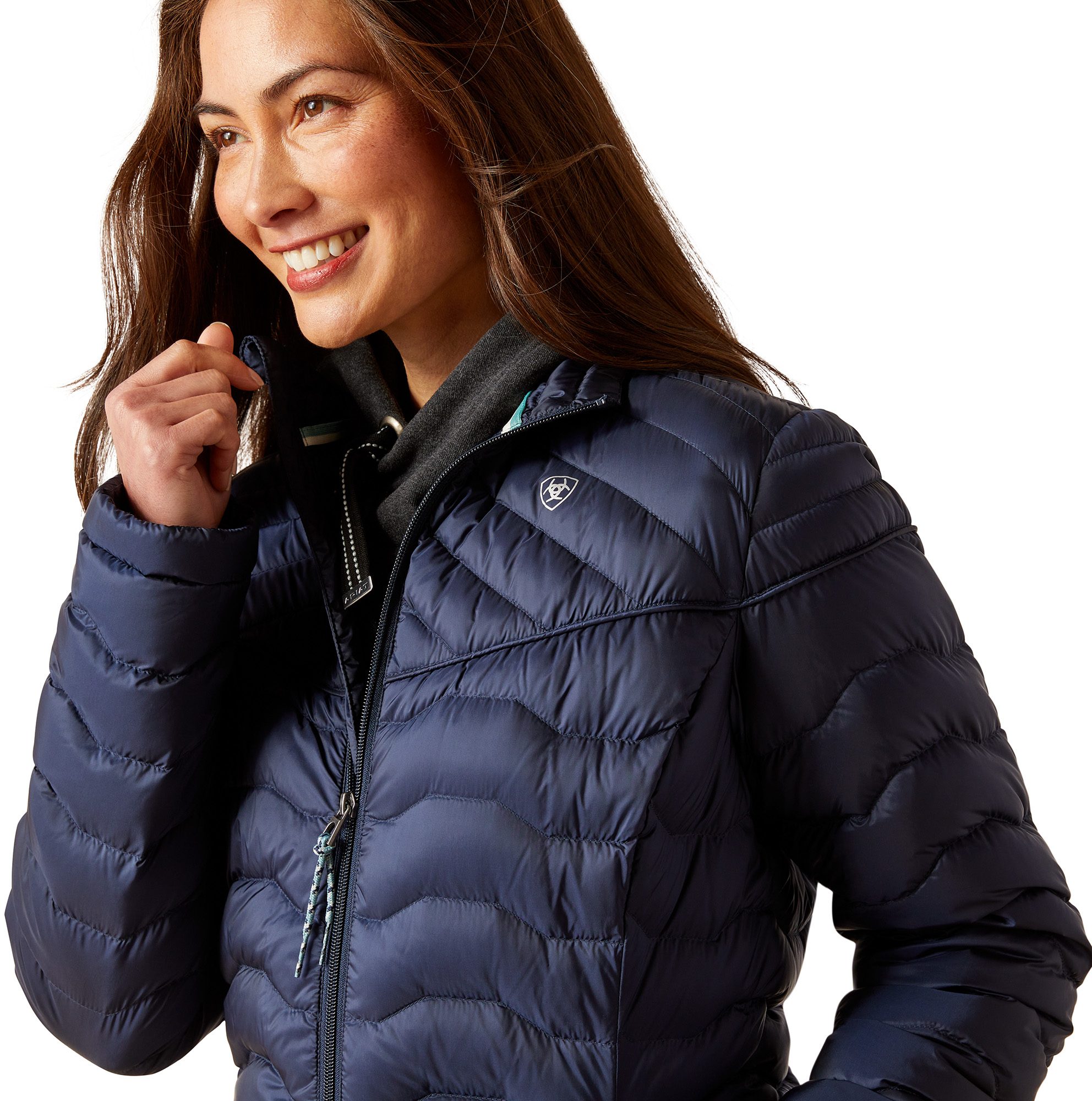 Ariat Ideal Down Coat Navy - Jackets, Coats & Gilets