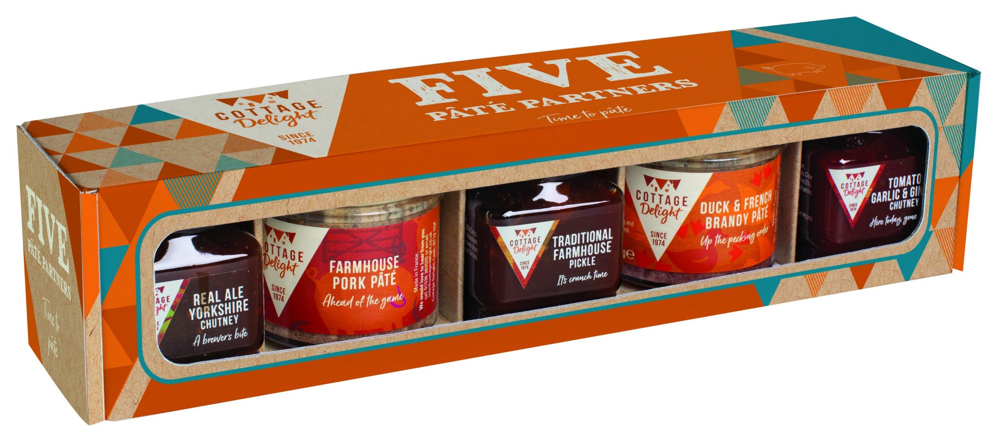 Cottage Delight Five Pate Partners Gift Set - Chutneys & Preserves