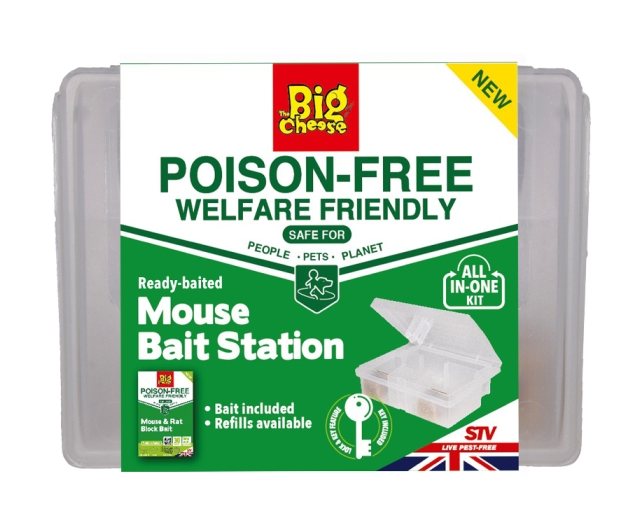 The Big Cheese Poison Free Mouse Bait Station - Rodent Traps
