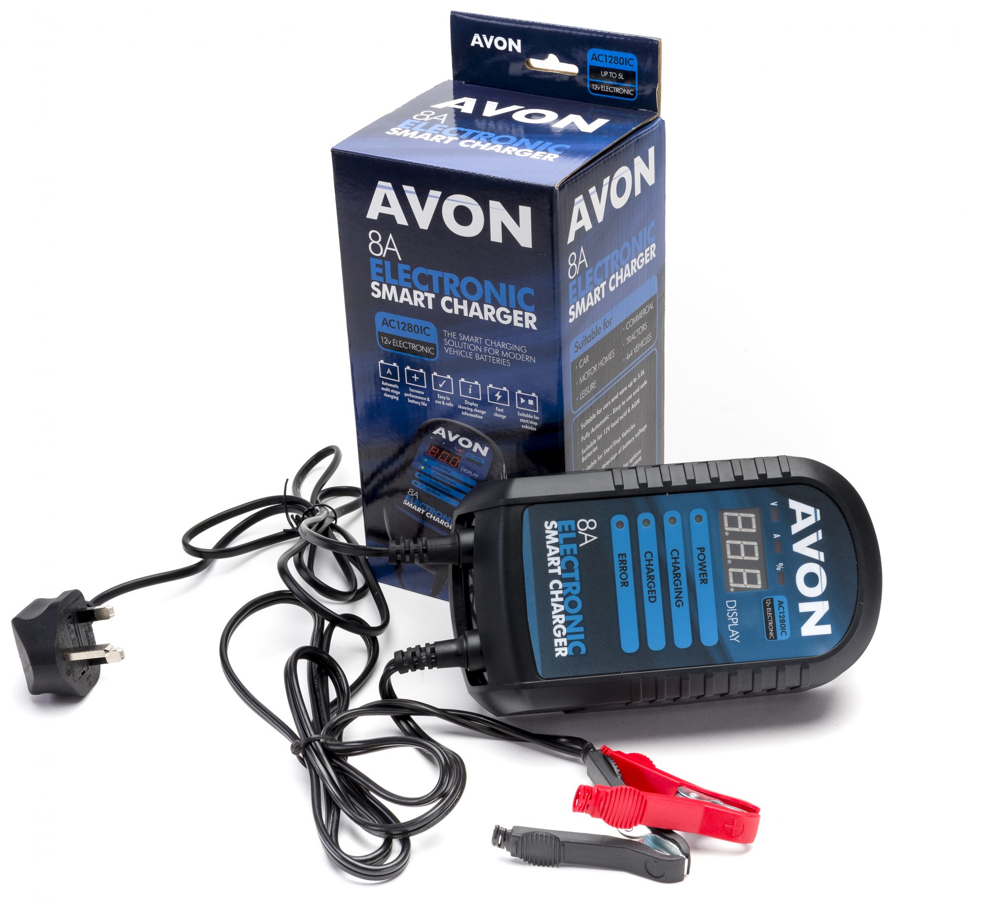 Avon Intelligent Battery Charger 12V 8Ah - Batteries