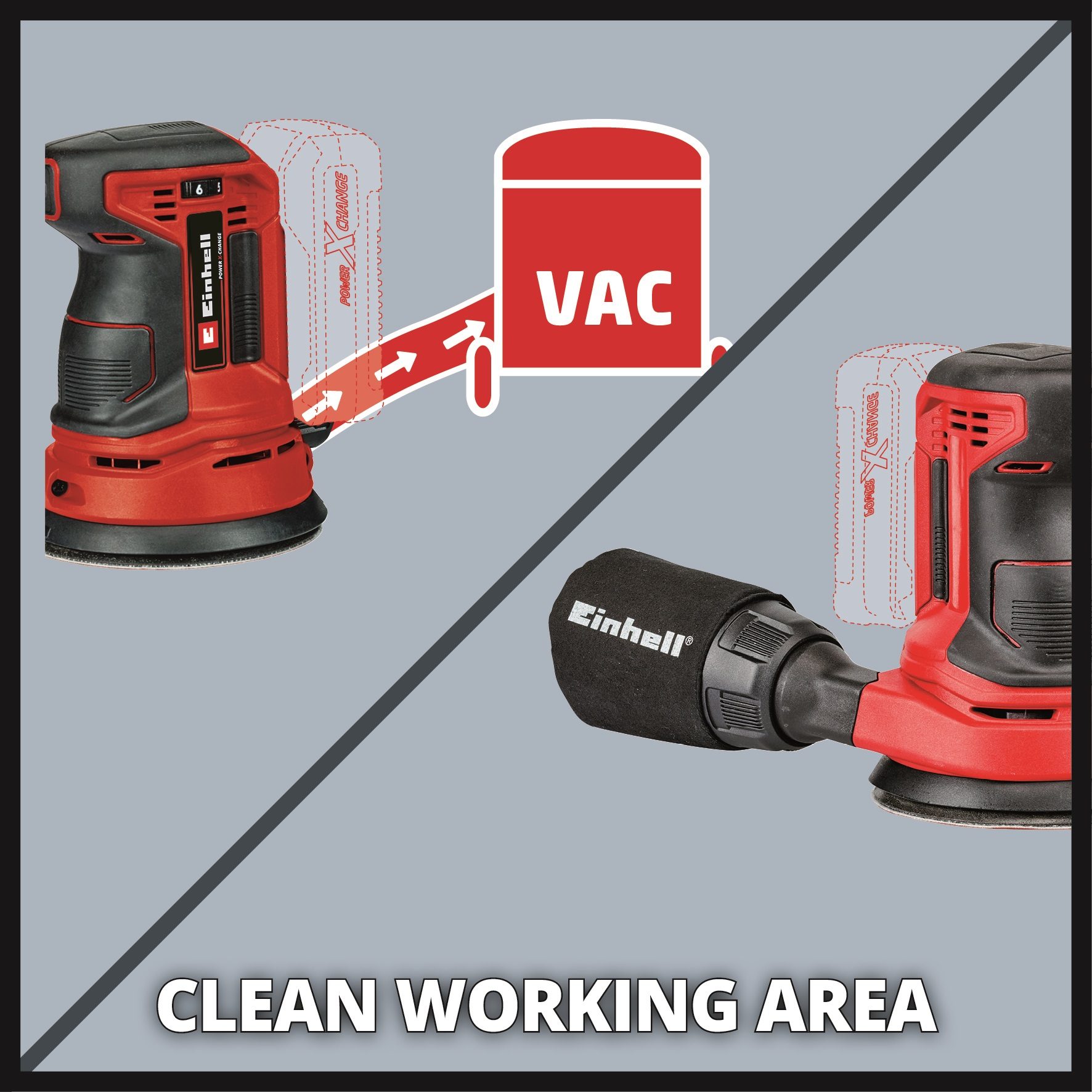 Einhell PXC 18V 125mm Cordless Rotating Sander Bare Unit - Cutters ...