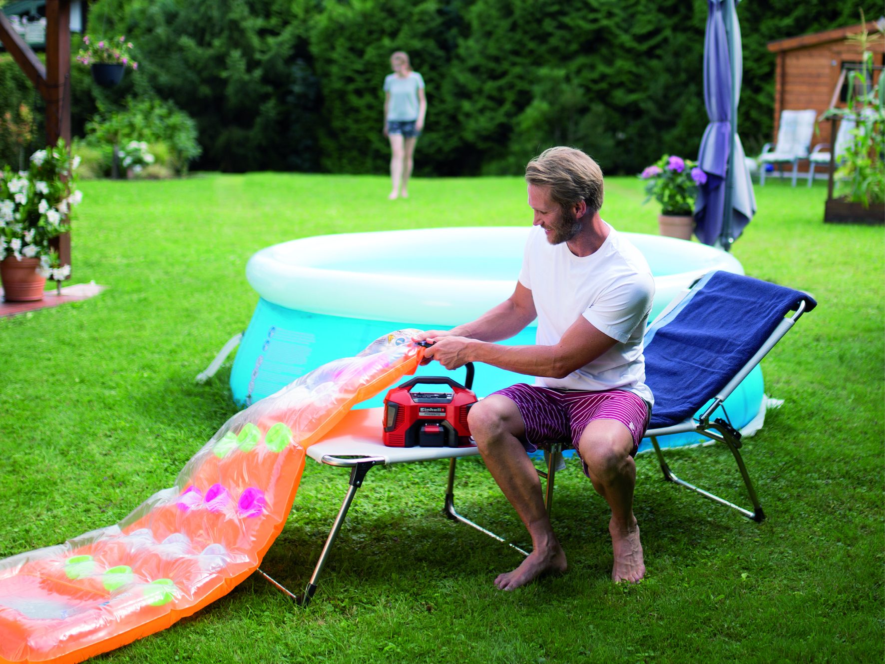 Einhell PXC 18V Hybrid Compressor (Mains & Battery Powered ...