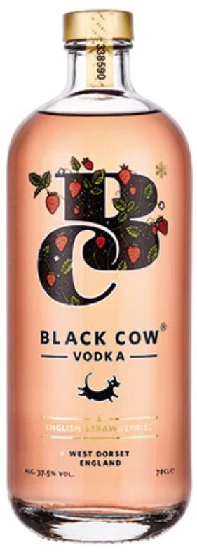 Black Cow Vodka Black Cow English Strawberry Vodka 70cl - Spirits