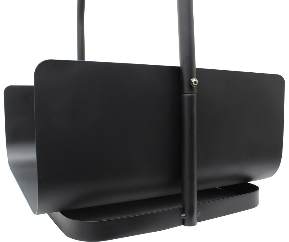 JVL Conway Black Log Holder - Heating Accessories