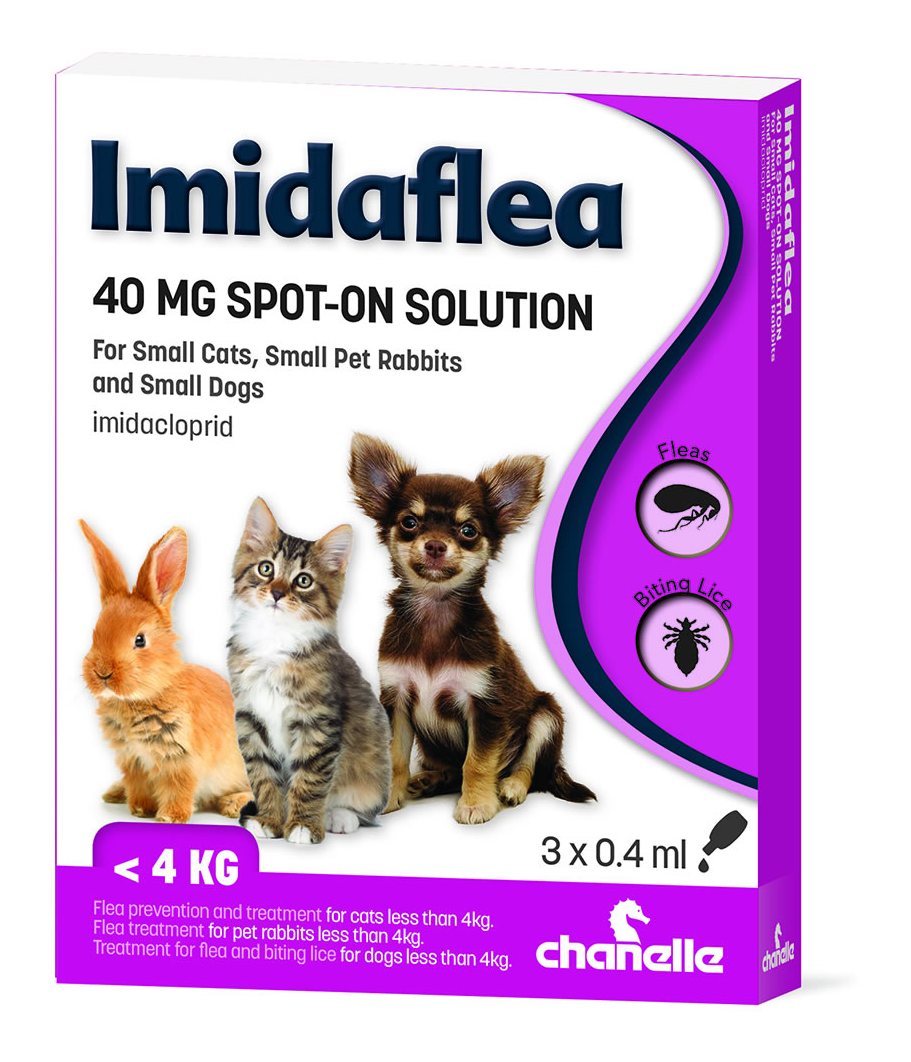 Chanelle Imidaflea 40gm Spot On For Small Pets - Flea, Tick & Worm ...