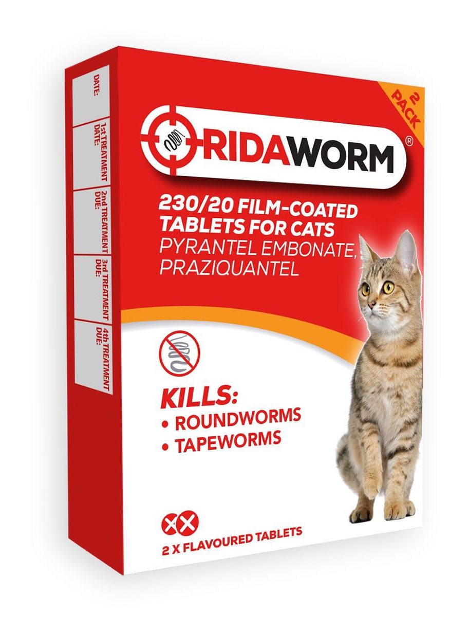 Chanelle Ridaworm Cat Tablets - Cat Health & Care - Mole Avon