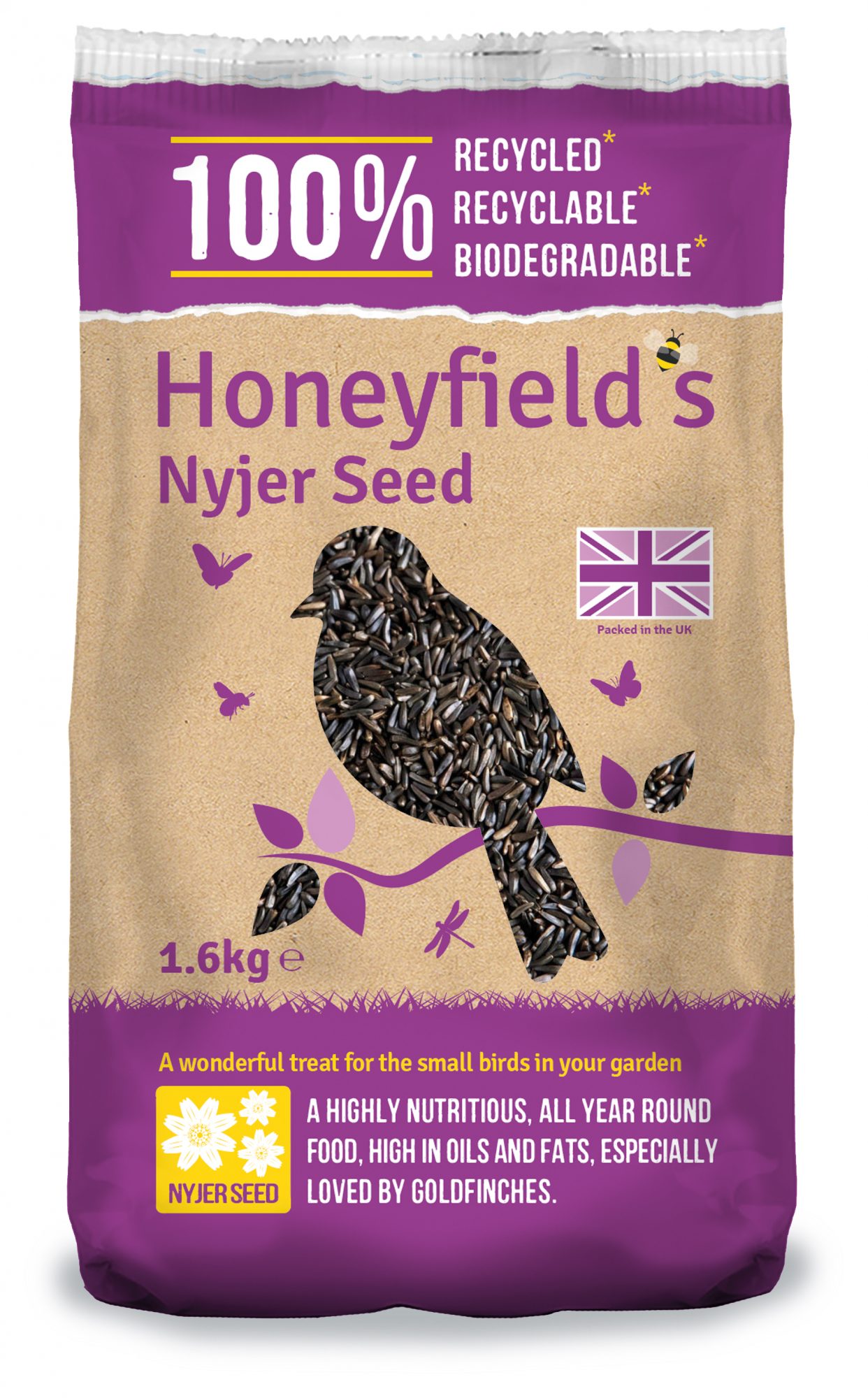 HONEYFIE Honeyfield's Nyjer Seeds 1.6kg - Wild Bird Mixes