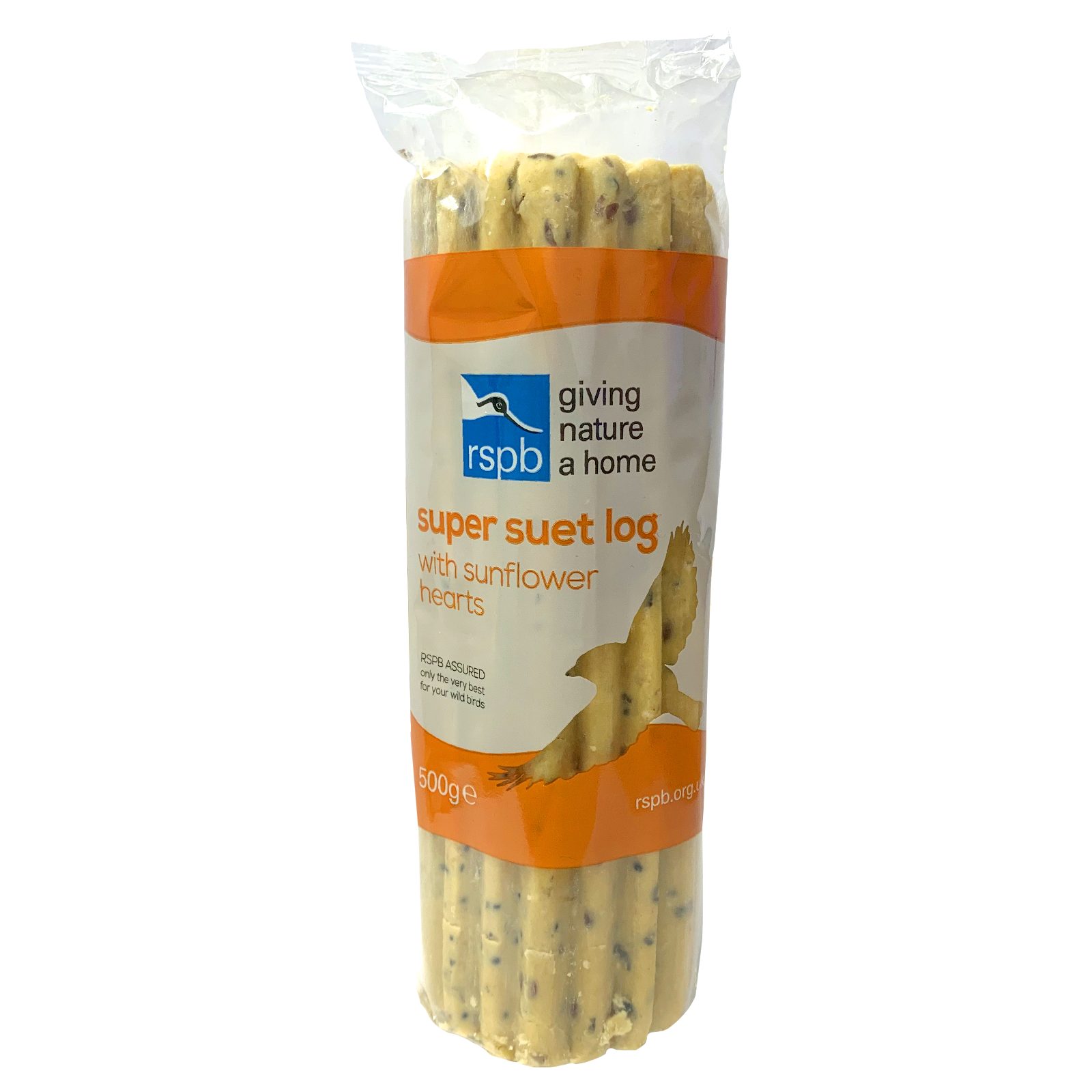 RSPB Suet & Sunflower Heart Log 500g - Suets
