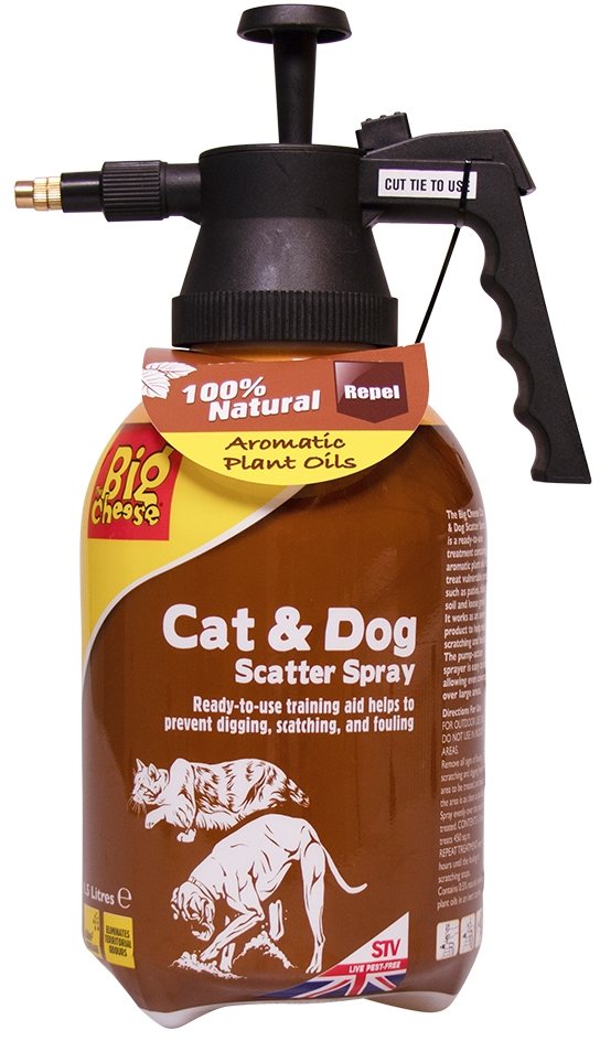 Big Cheese Cat & Dog Scatter Spray Pressure Sprayer 1.5L - Pest Control