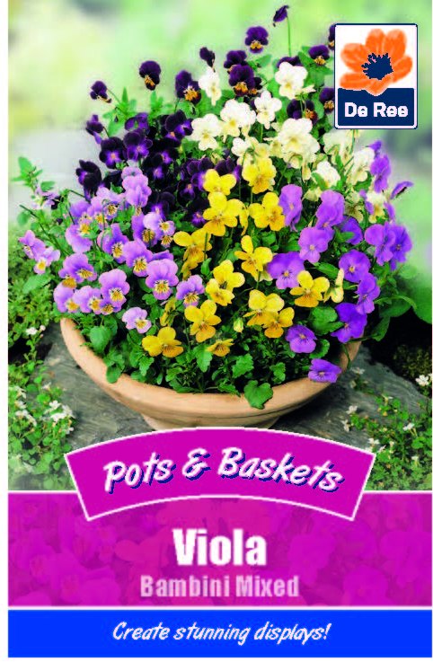 De Ree Viola Bambini Mixed Seed - Spring/Summer Flowers - Mole Avon