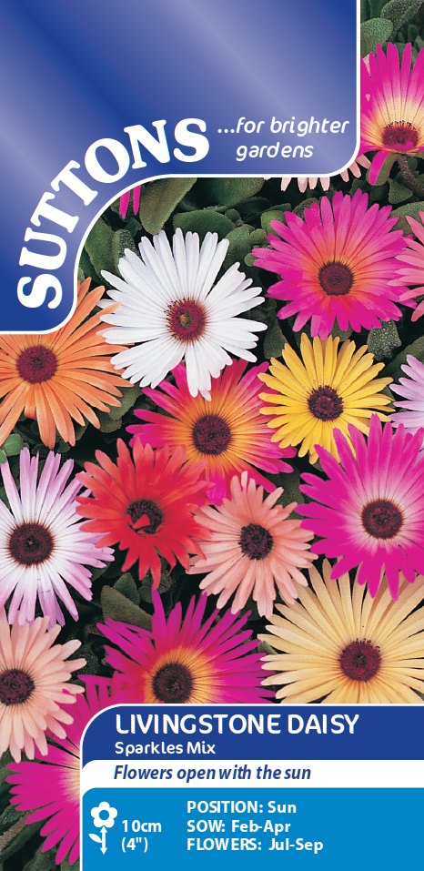 SUTTONS Suttons Livingstone Daisy Sparkles Mix Seeds - Spring/Summer ...