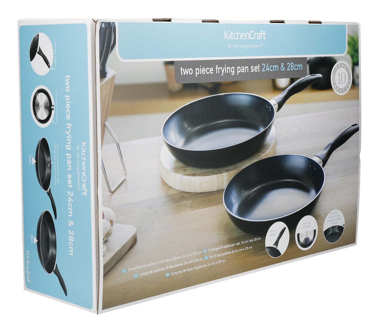 KITCHENC Kitchen Craft Non Stick Frying Pan Set 2 Piece - Pots & Pans
