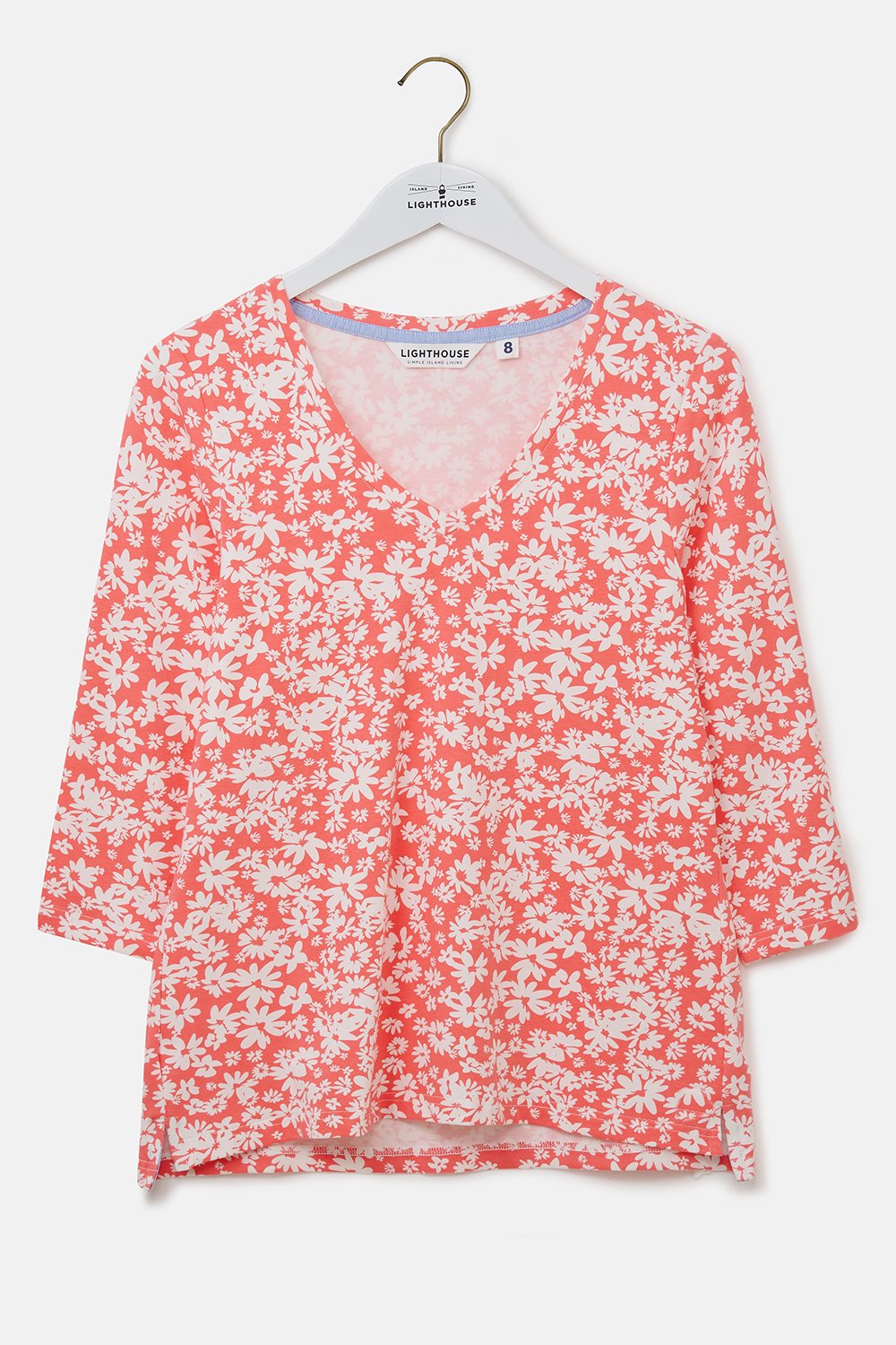 Lighthouse Lighthouse Ariana Top Coral Daisy - Lighthouse