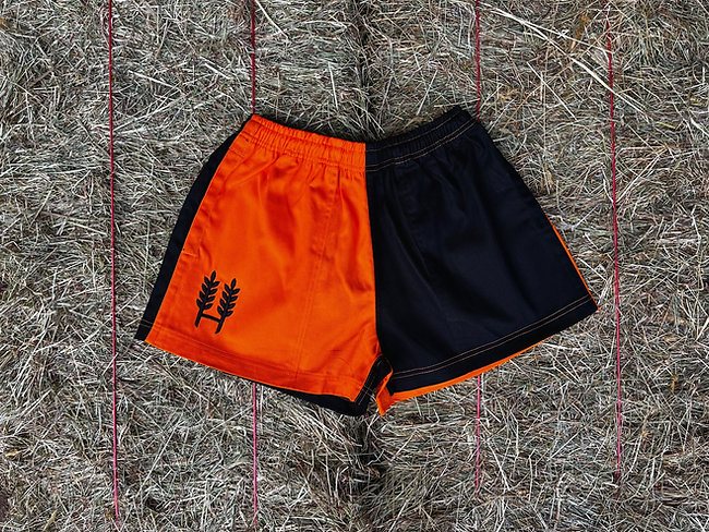 Hexby Harlequin Shorts Orange/Black Size XL - Hexby
