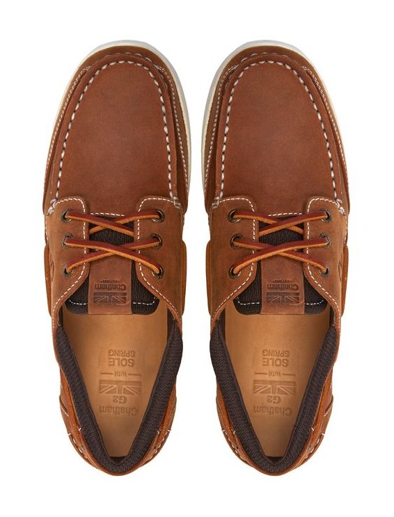 Chatham G2 Buton Deck Shoe Walnut - Shoes