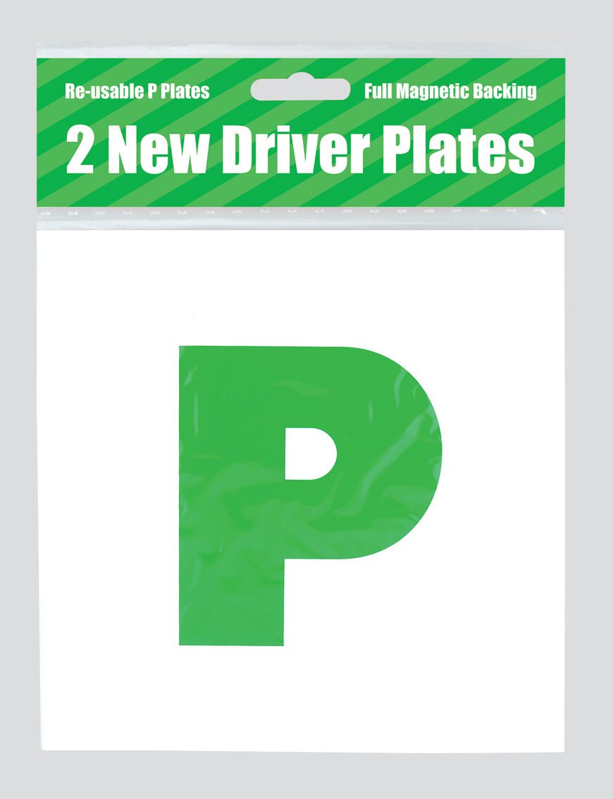 JADE Green Magentic P Plates 2 Pack - Accessories