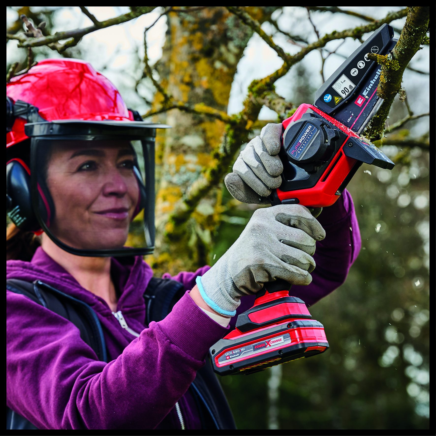 Einhell PXC 18v Pruning Chainsaw 13cm - Einhell Garden Machinery