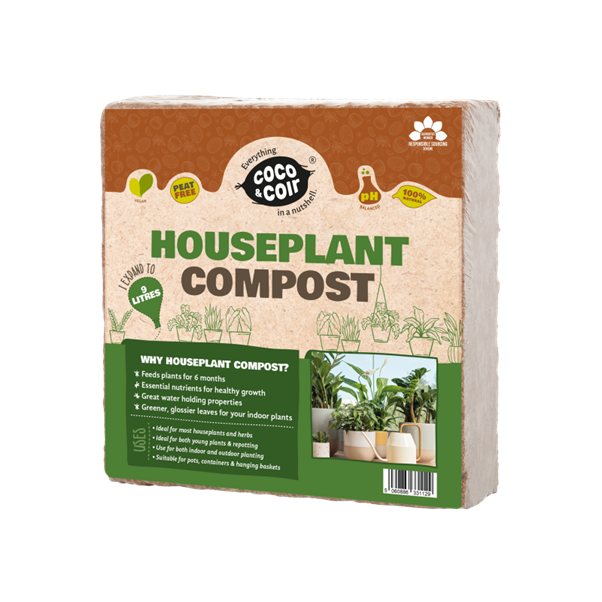 Coco Coir Houseplant Compost 9L - Compost