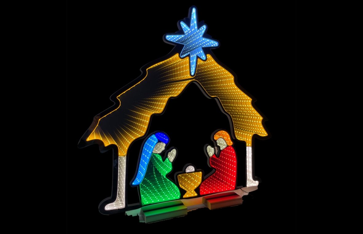Infinity Light Nativity Scene With Base 65cm - Lights & Decorations ...