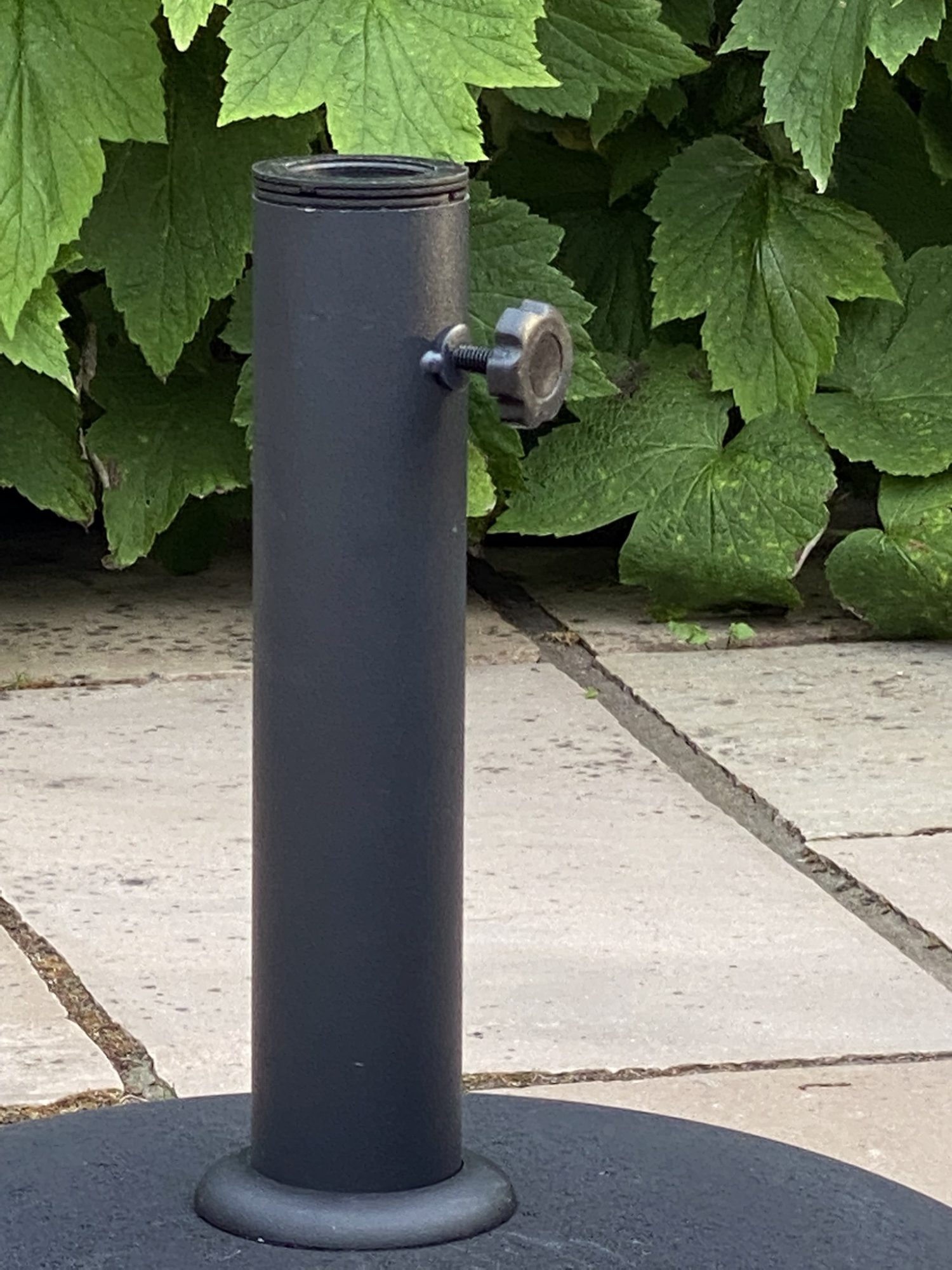 Concrete Parasol Base Black 15kg - Gazebos, Parasols & Arches