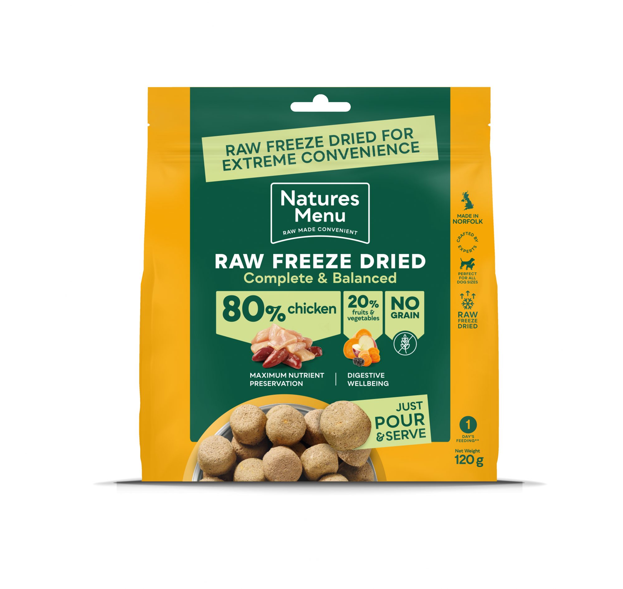 NATURES Natures Menu Raw Freeze Dried Chicken - Dry Food